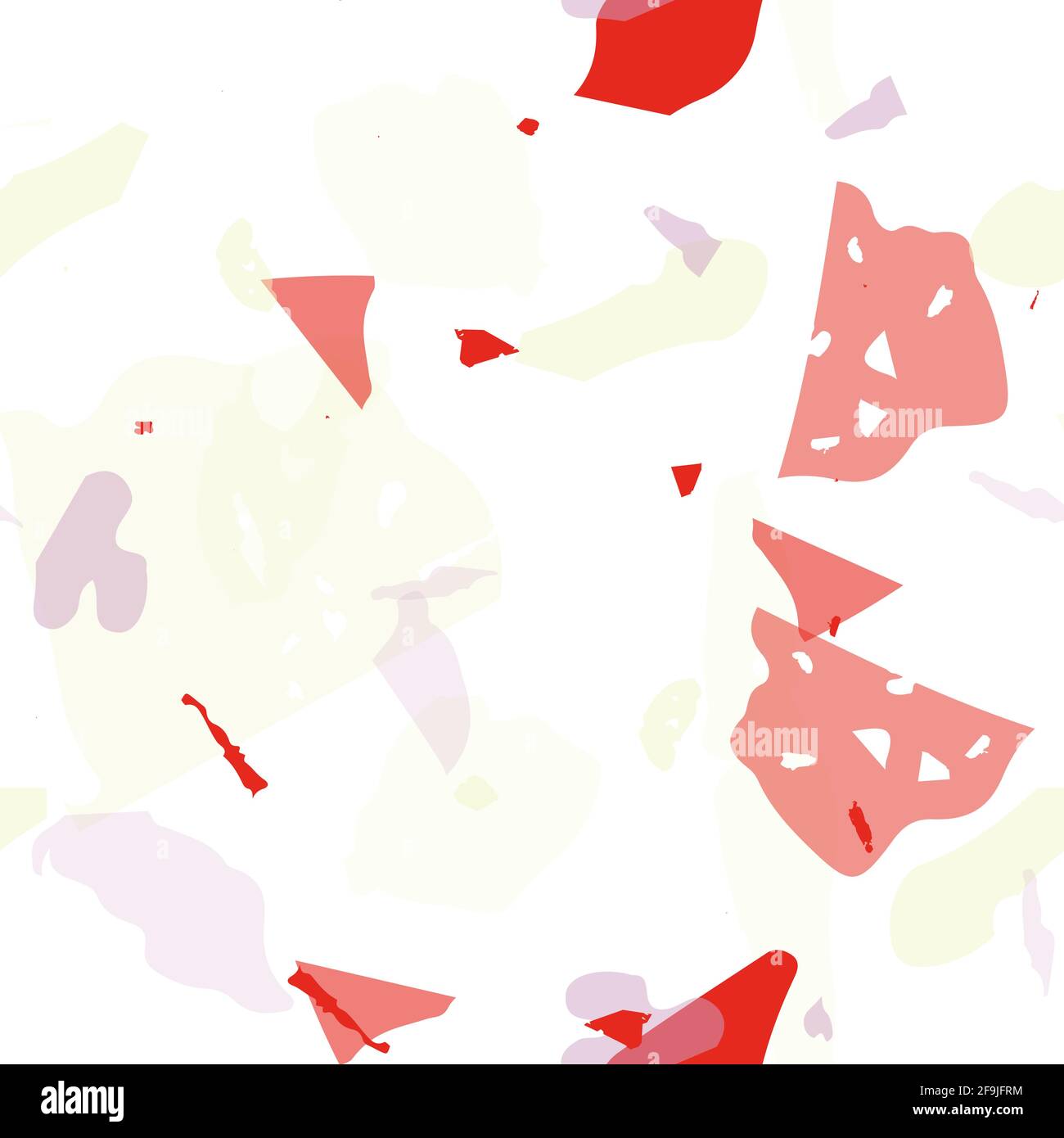 Terrazzo seamless pattern. Red realistic marble texture with stones ...