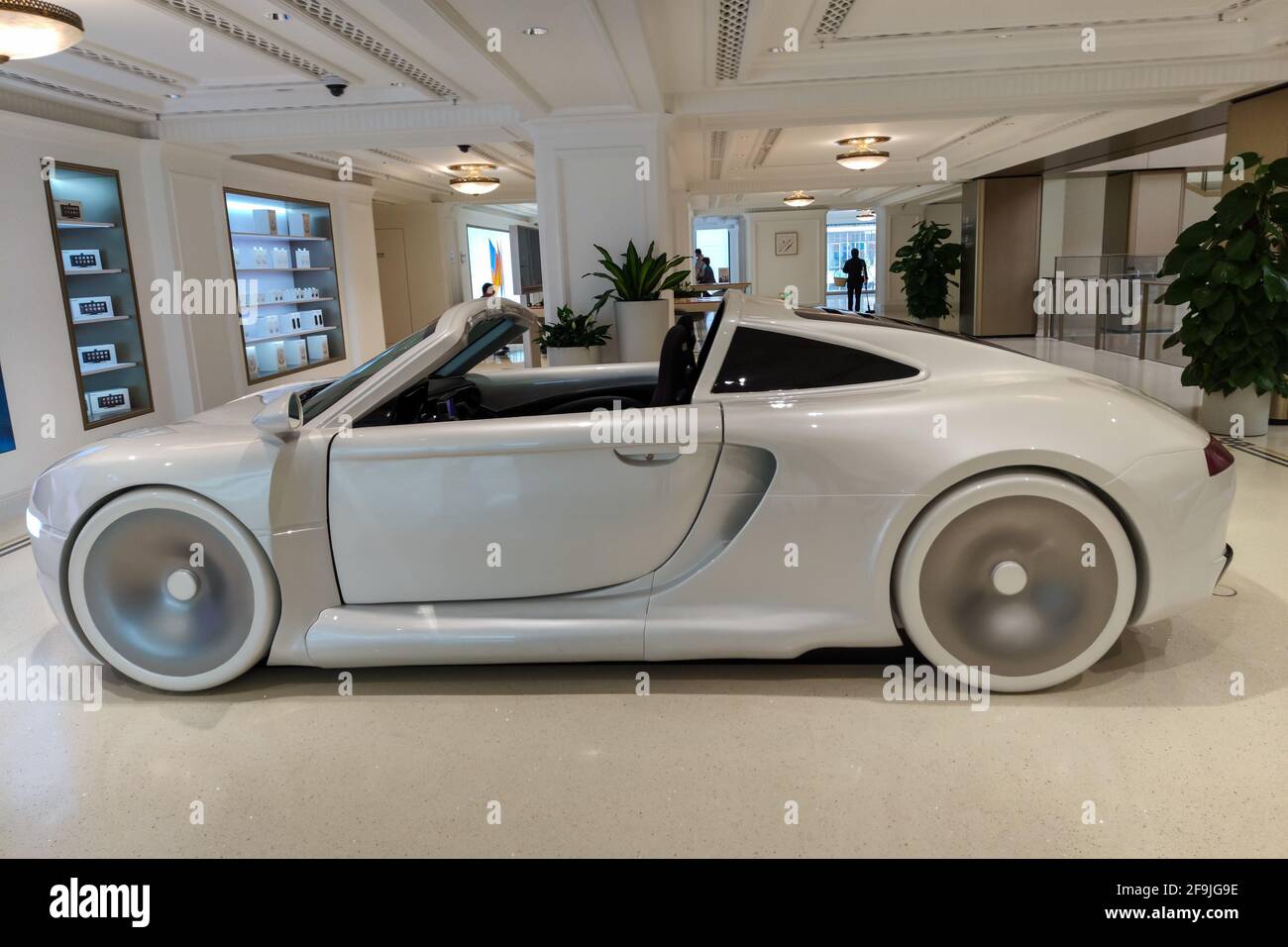 SHANGHAI, CHINA - APRIL 19, 2021 - A Huawei Hi Car prototype is seen at ...