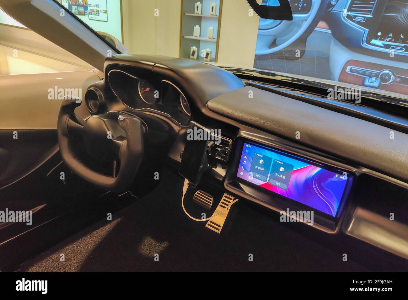 SHANGHAI, CHINA - APRIL 19, 2021 - A Huawei Hi Car prototype is seen at ...