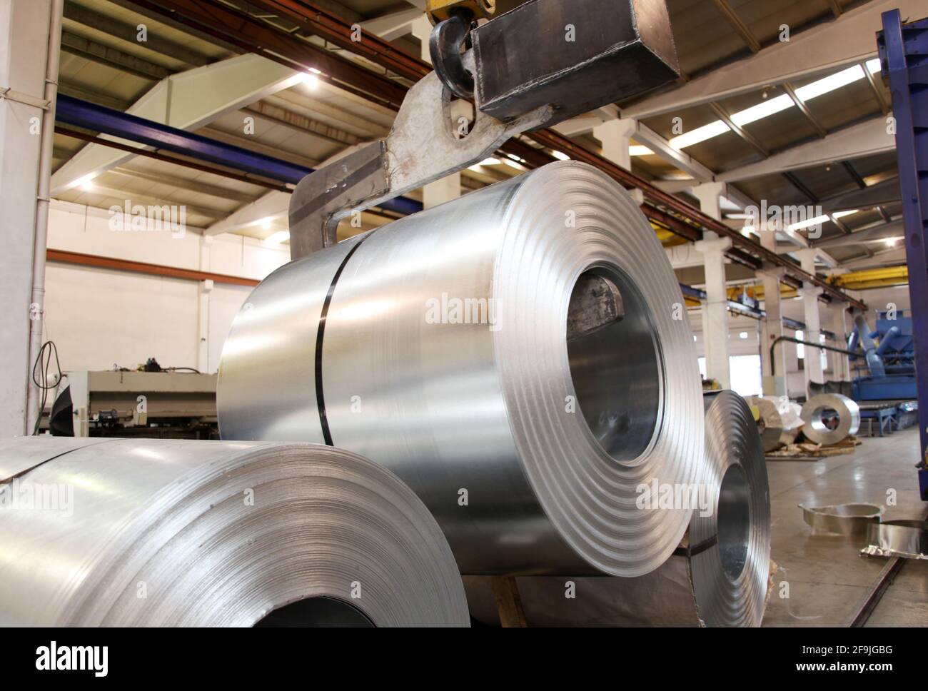 aluminum metal steel sheet production Stock Photo - Alamy