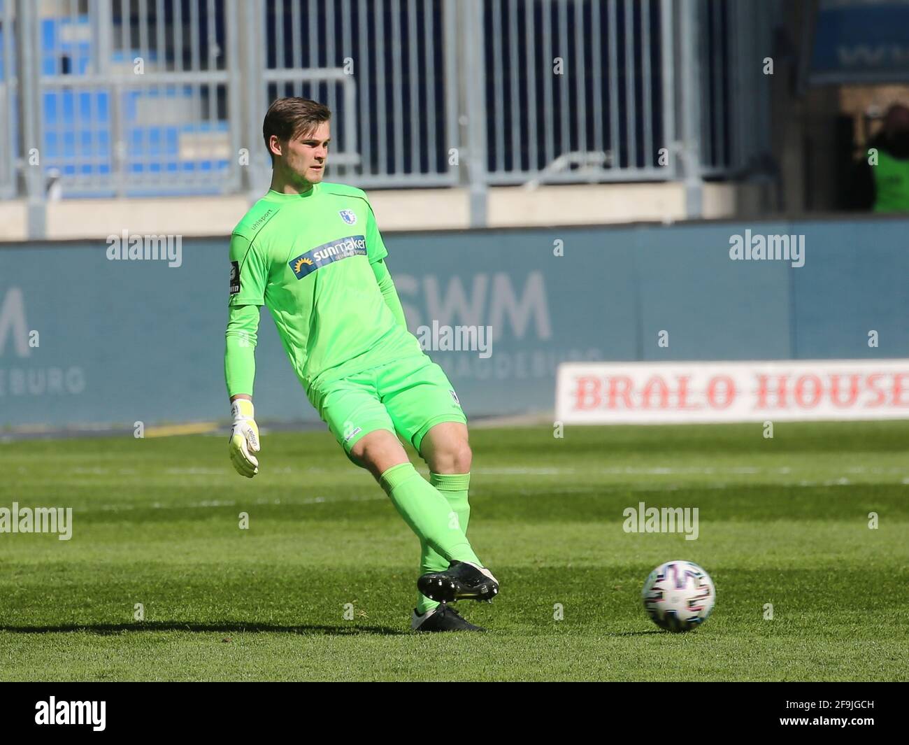 German Soccer Goalkeeper Morten Behrens 1st FC Magdeburg DFB 3rd League ...