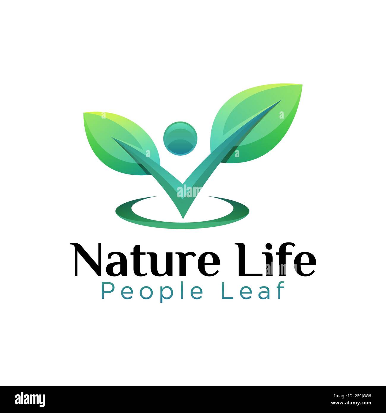 logo design nature life green vector Stock Vector Image & Art - Alamy