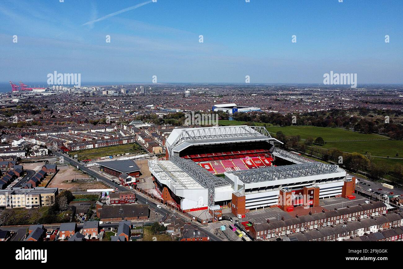 Anfield drone hi-res stock photography and images - Alamy