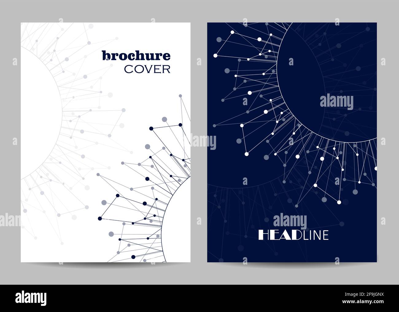 Brochure template layout design. Abstract geometric background with ...