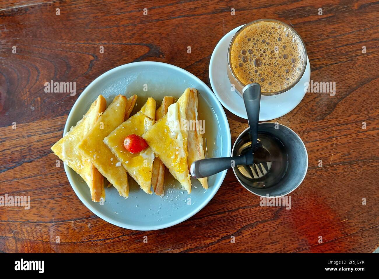 Butter Toast at Malacca Toast, Sunter, Jakarta Stock Photo - Alamy