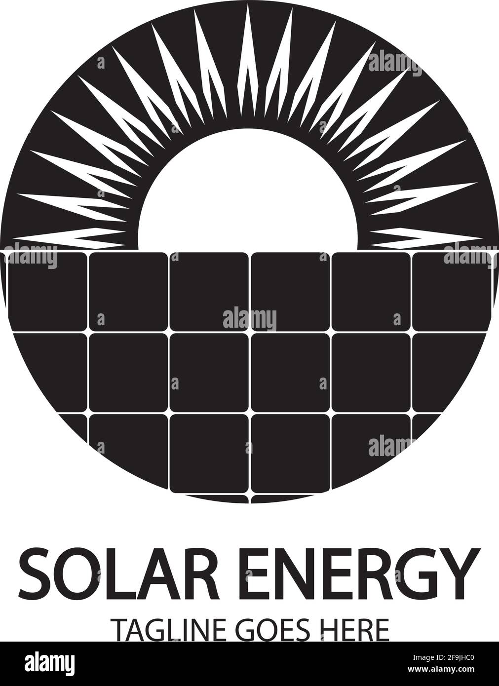 Solar logo energy icon vector design Stock Vector Image & Art - Alamy