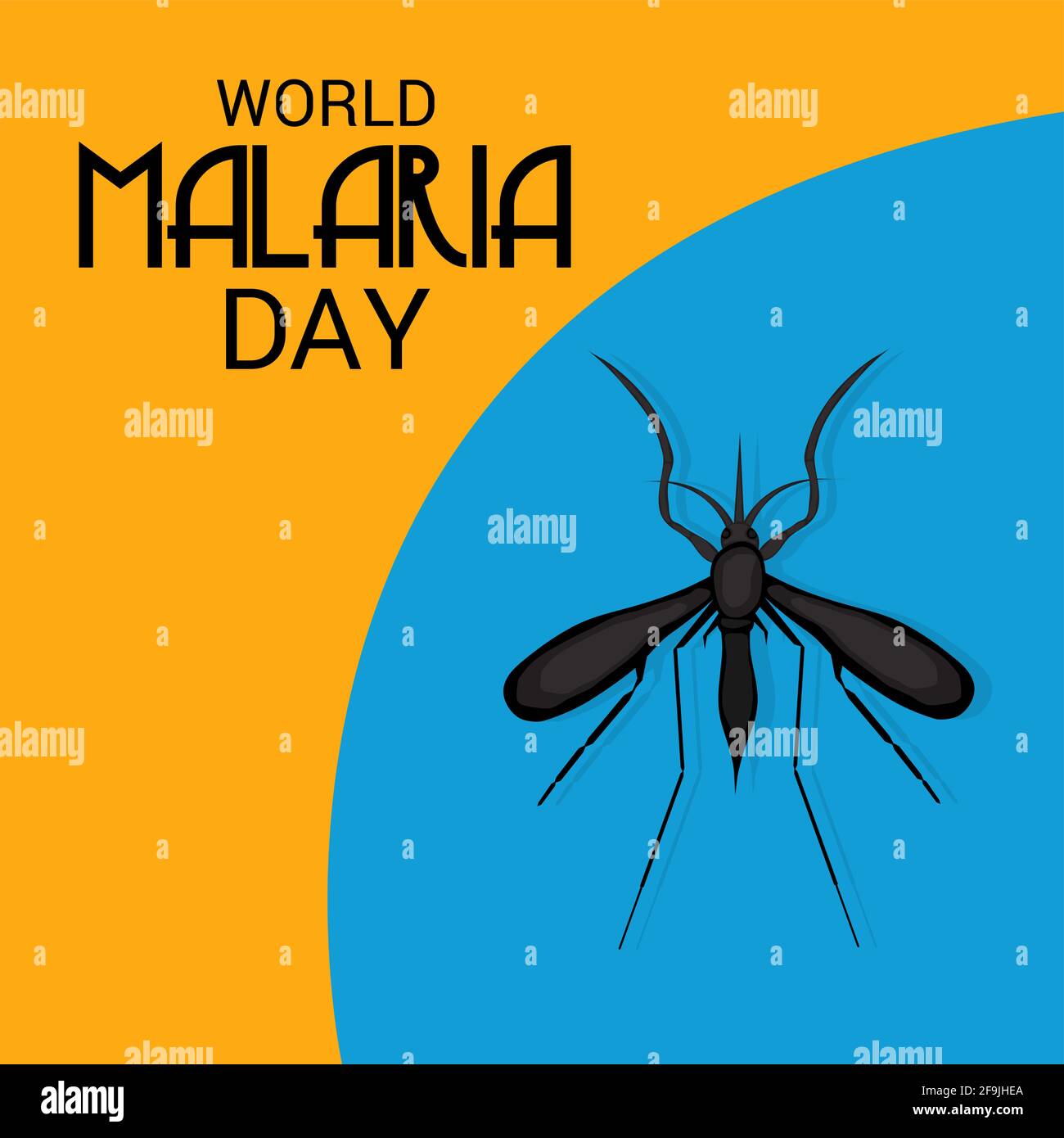 Vector illustration of a Background for World Malaria Day Stock Photo ...