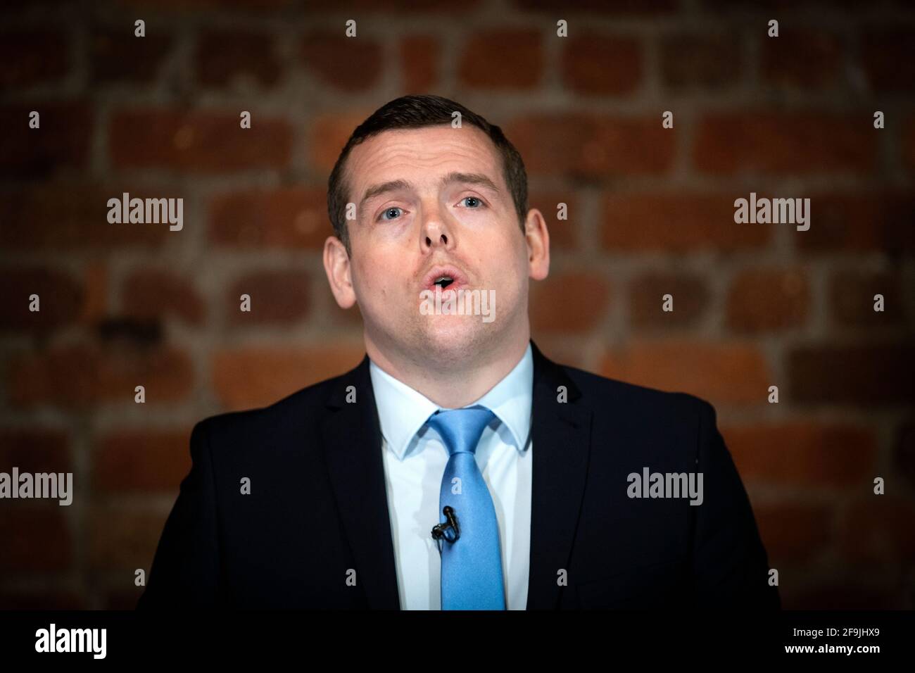 Scottish Conservative leader Douglas Ross during the Scottish ...