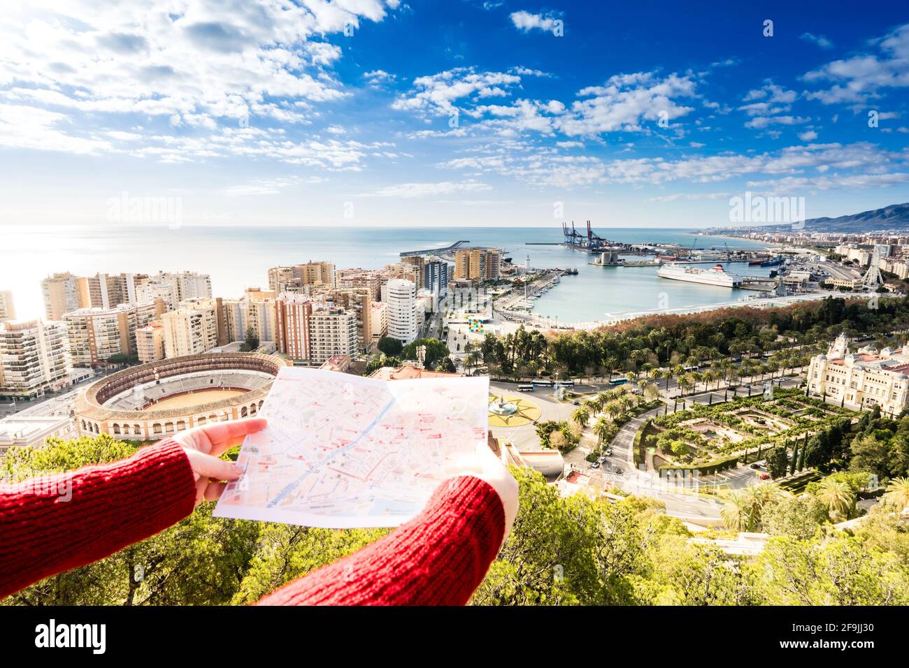 Map tourism malaga hi-res stock photography and images - Alamy
