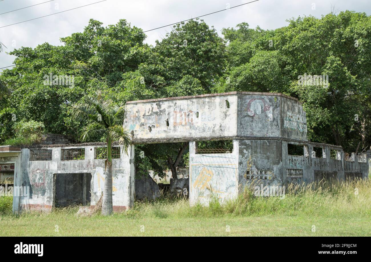 Armero, Colombia - November 08, 2016. Ruins of the Armero tragedy. It ...