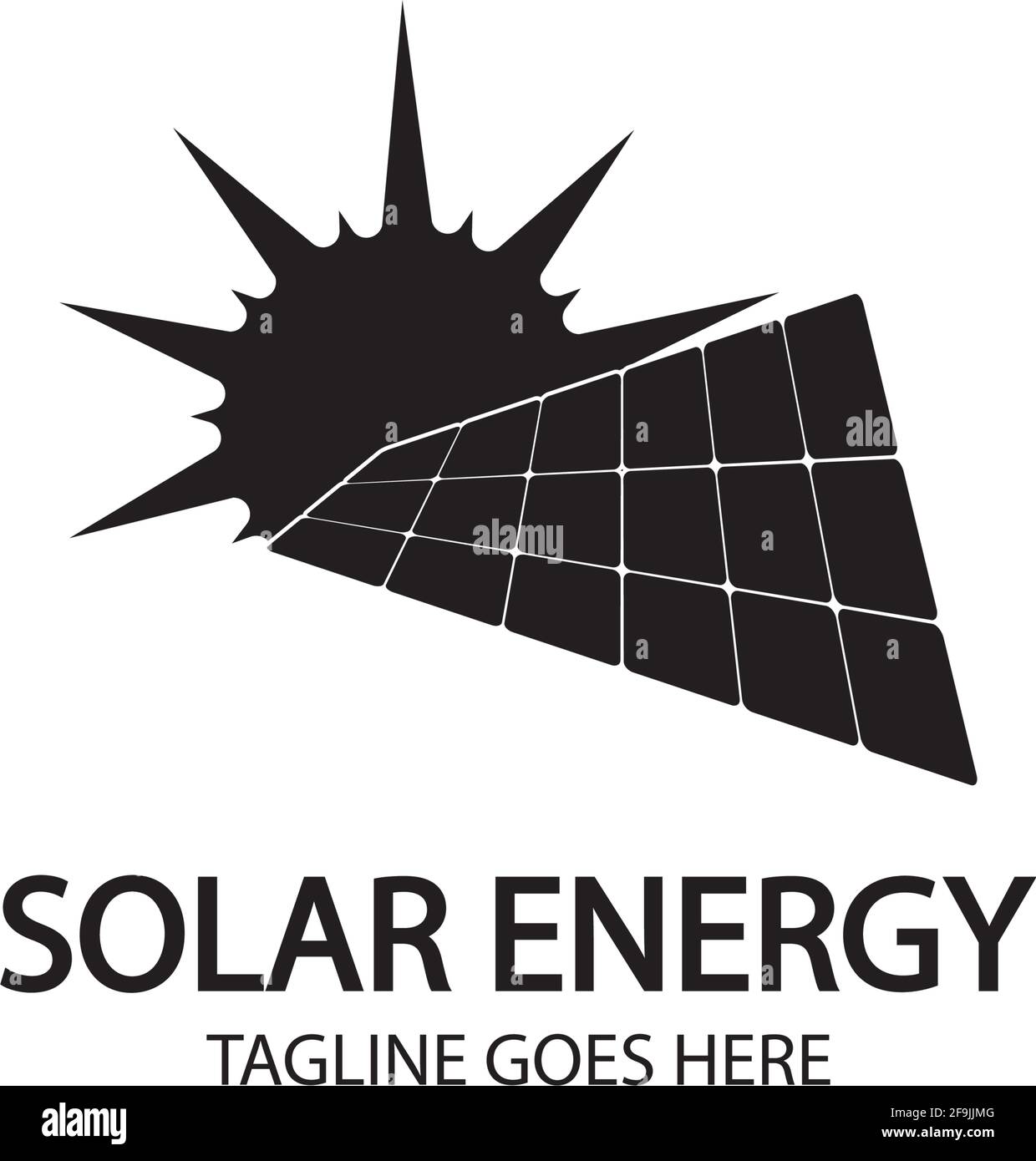 Green energy power icon vector Black and White Stock Photos & Images ...