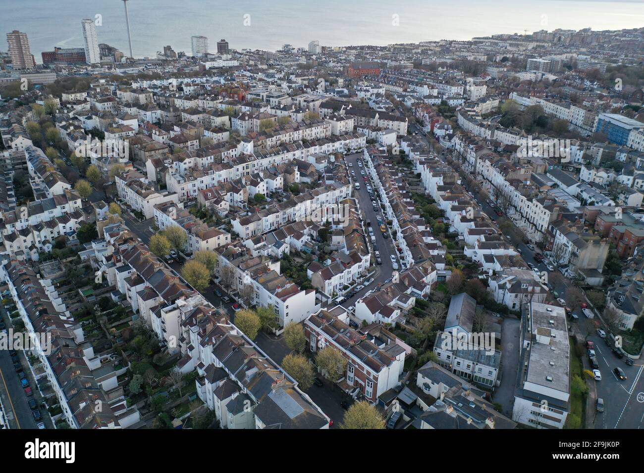 Aerial view of Brighton Train station Stock Photo - Alamy