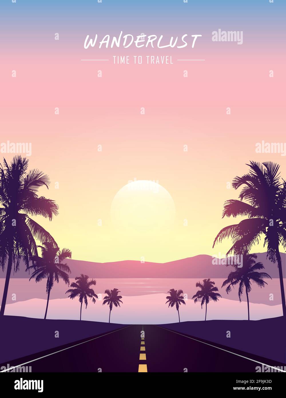 Palm beach road Stock Vector Images - Alamy