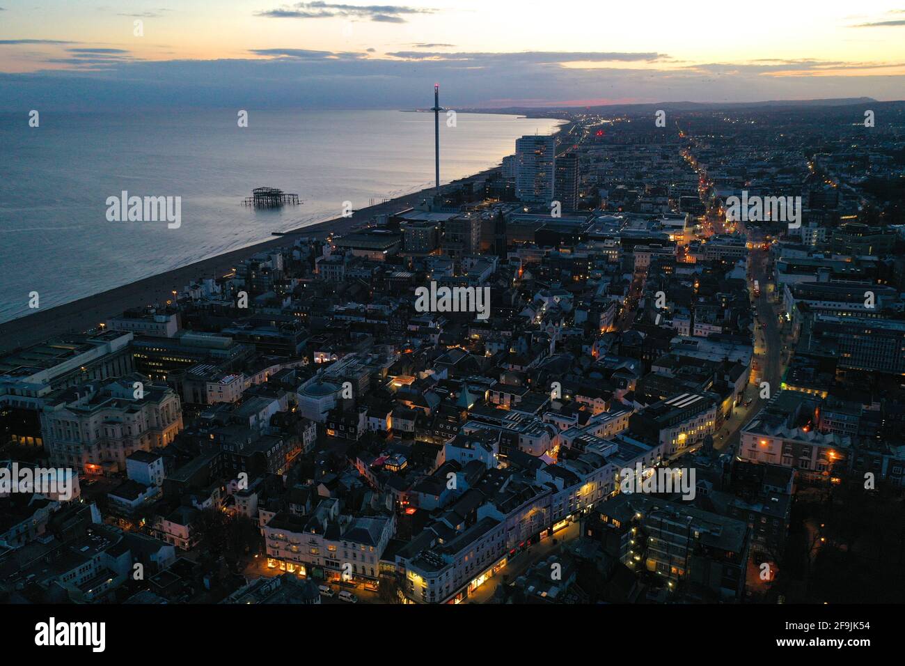 Aerial view royal pavilion brighton hi-res stock photography and images ...
