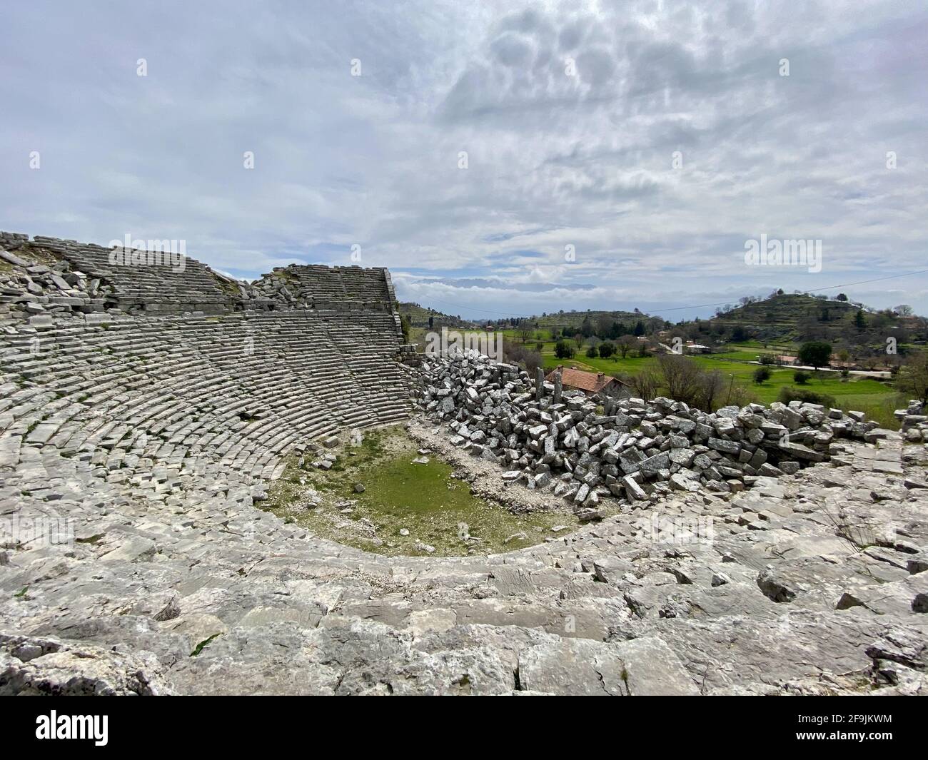 Beautiful view of the ruins of the Selge Ancient City, Antalya, Turkey ...