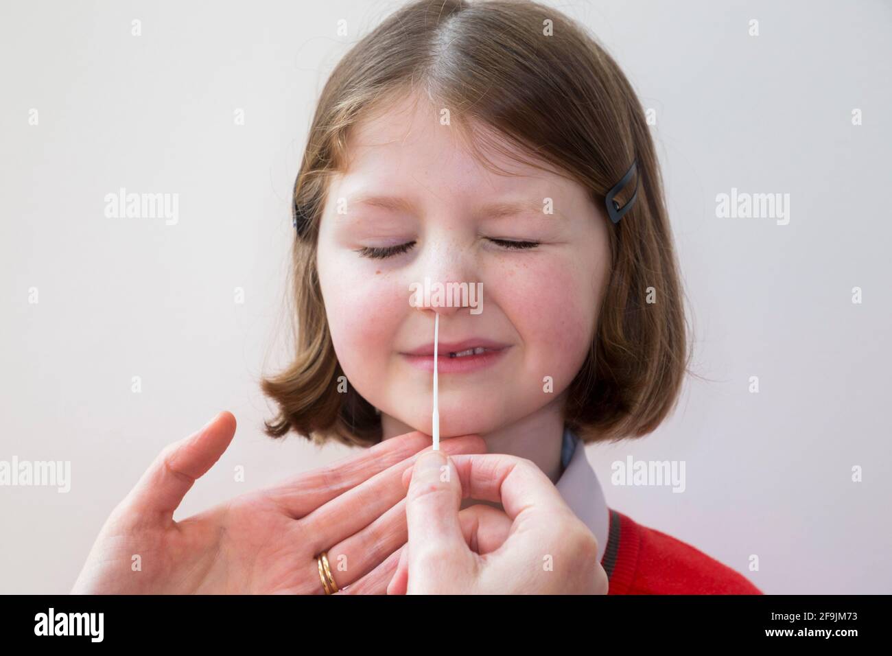 School age primary child kid school girl of six years old / 6 year ...