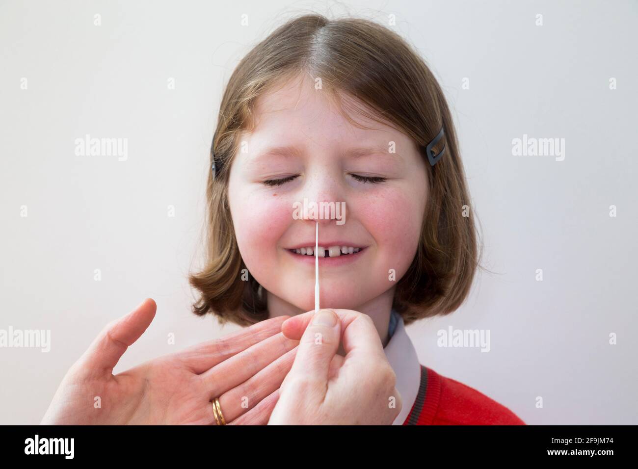 School age primary child kid school girl of six years old / 6 year ...