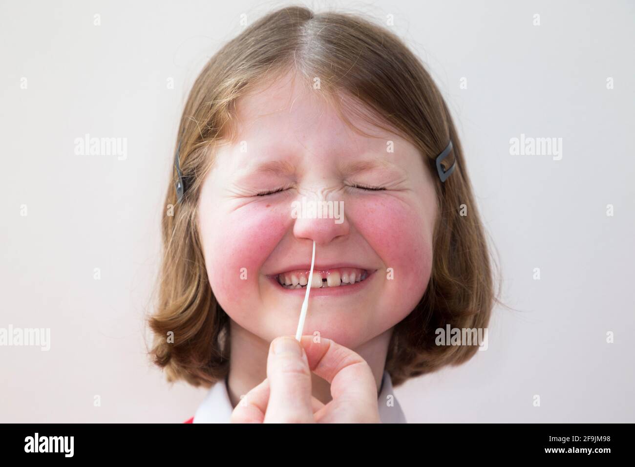 School age primary child kid school girl of six years old / 6 year ...