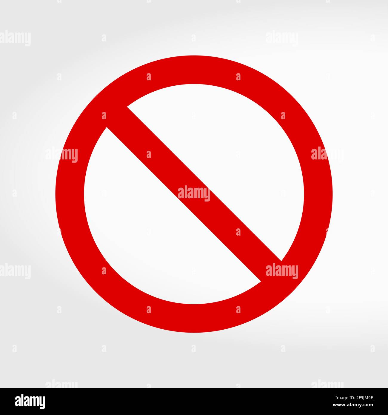 No symbol. Empty prohibition sign. Forbidden round sign template ...