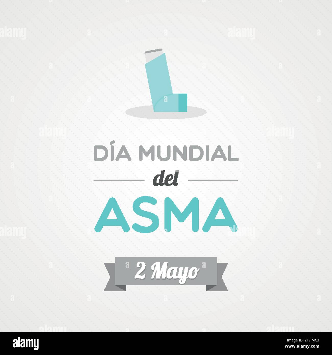 World Asthma Day in Spanish. May 2. Vector illustration, flat design ...