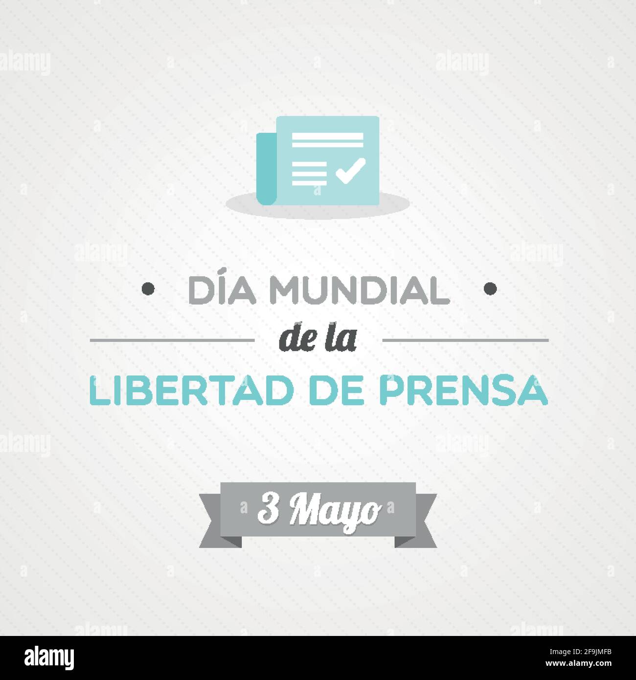 World Press Freedom Day in Spanish. May 3. Vector illustration, flat ...