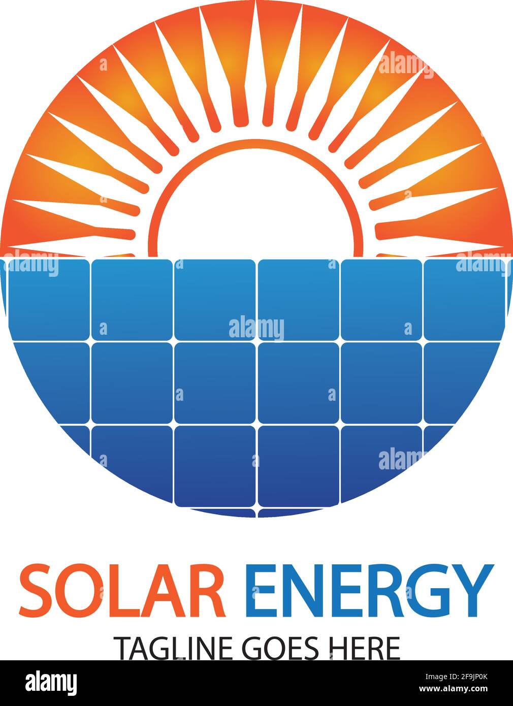 Sun solar energy logo design template. solar tech logo designs Stock ...