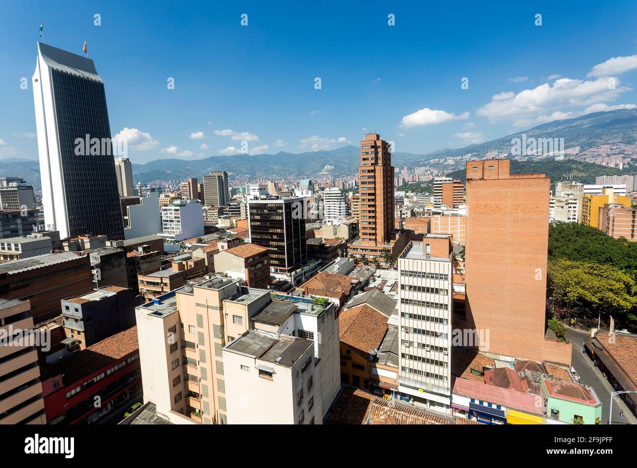 Medellín, Antioquia / Colombia - December 26, 2018. View of the ...