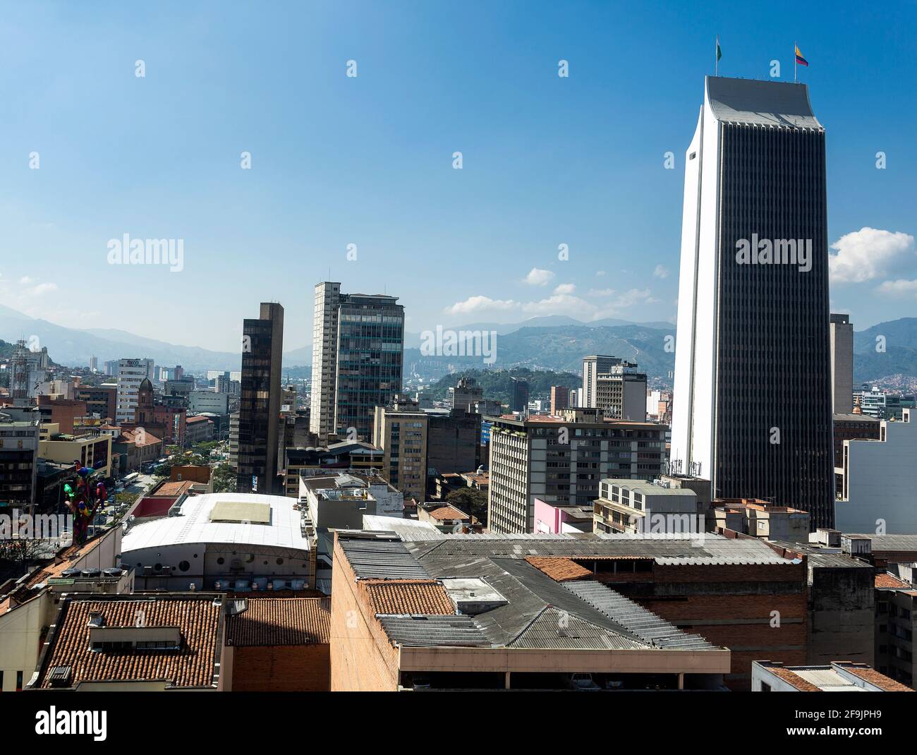 Medellín, Antioquia / Colombia - December 26, 2018. View of the ...