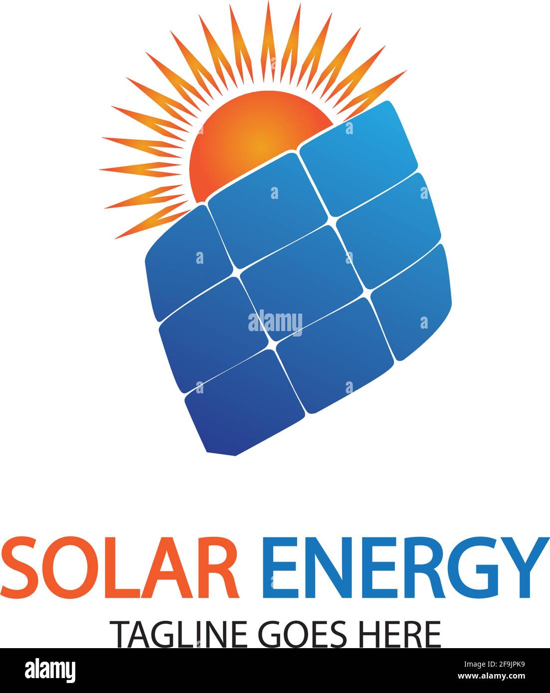 Sun solar energy logo design template. solar tech logo designs Stock ...