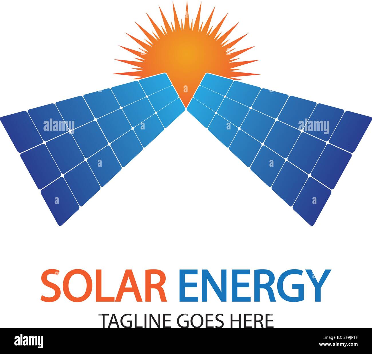 Sun solar energy logo design template. solar tech logo designs Stock ...