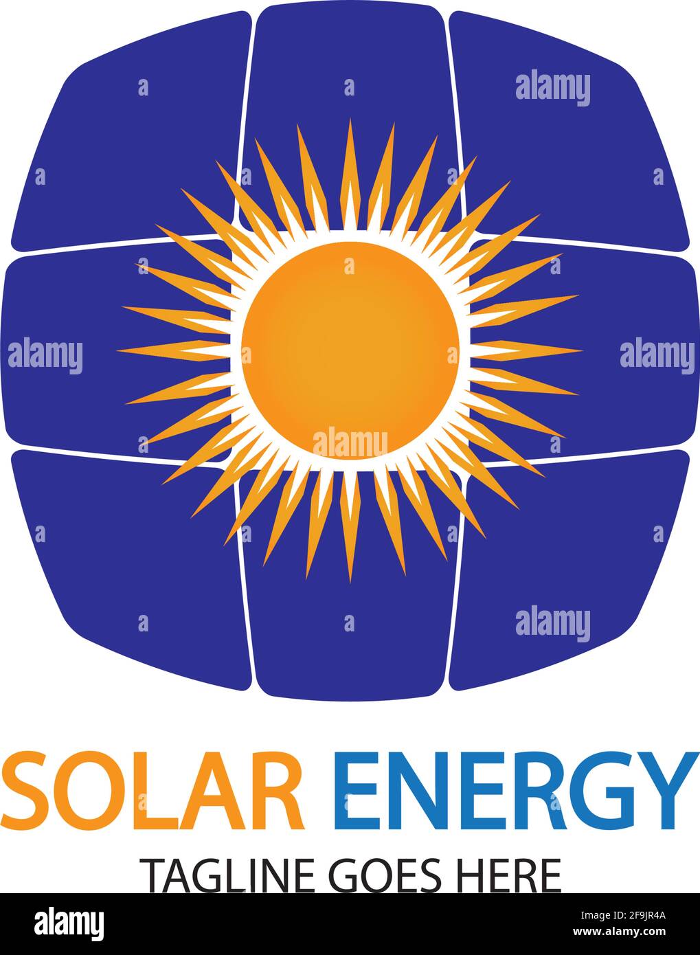 Sun solar energy logo design template. solar tech logo designs Stock ...