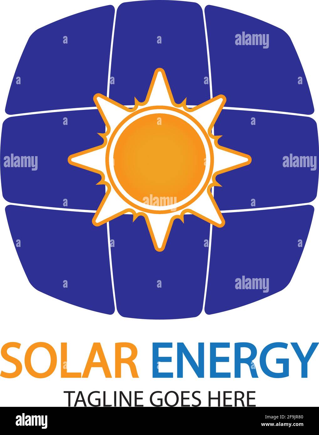 Sun solar energy logo design template. solar tech logo designs Stock ...
