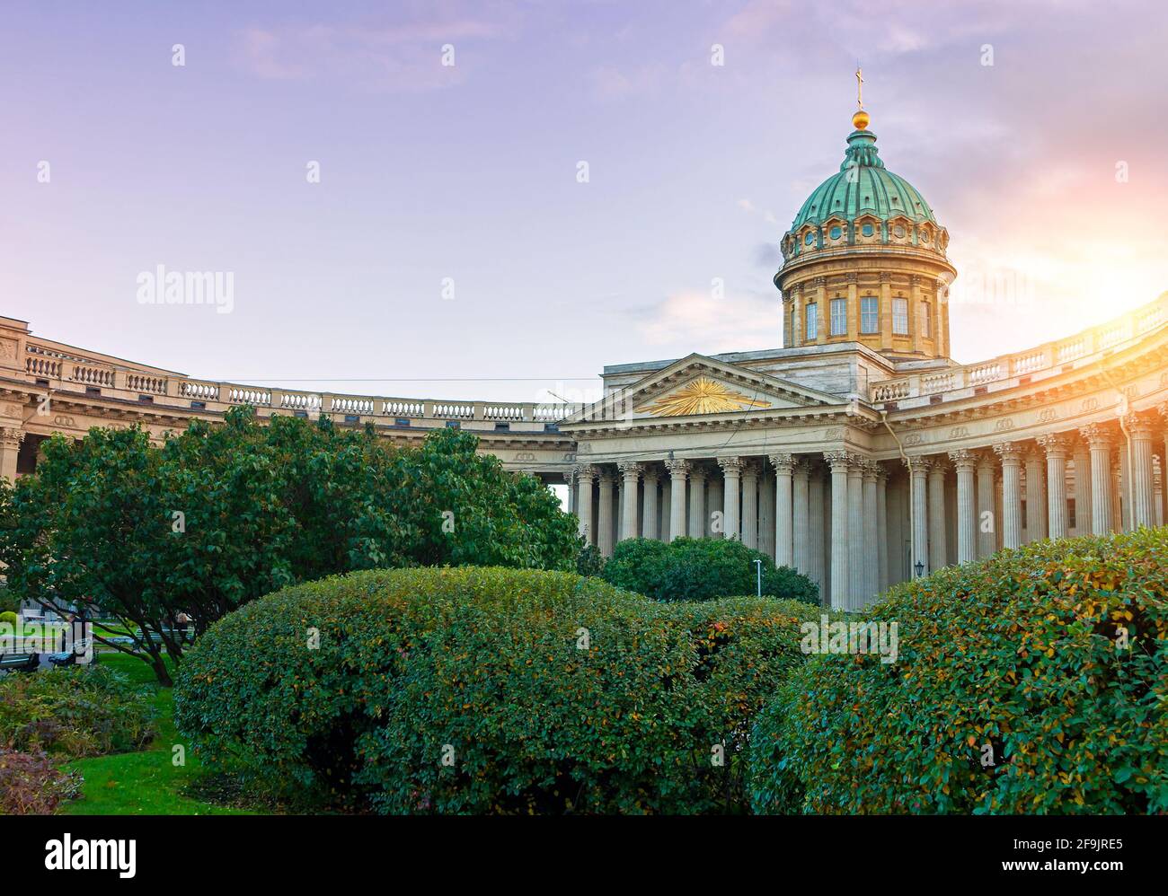 Kazan Cathedral in Saint Petersburg, Russia -one of the largest churches of St. Petersburg, made ...