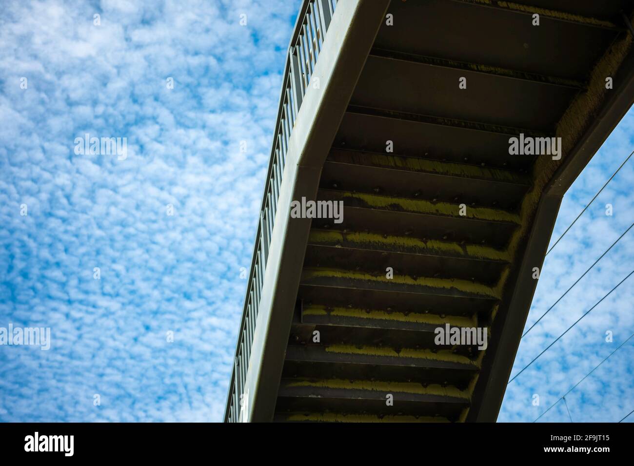 Public walkway bridge over railway hi-res stock photography and images ...