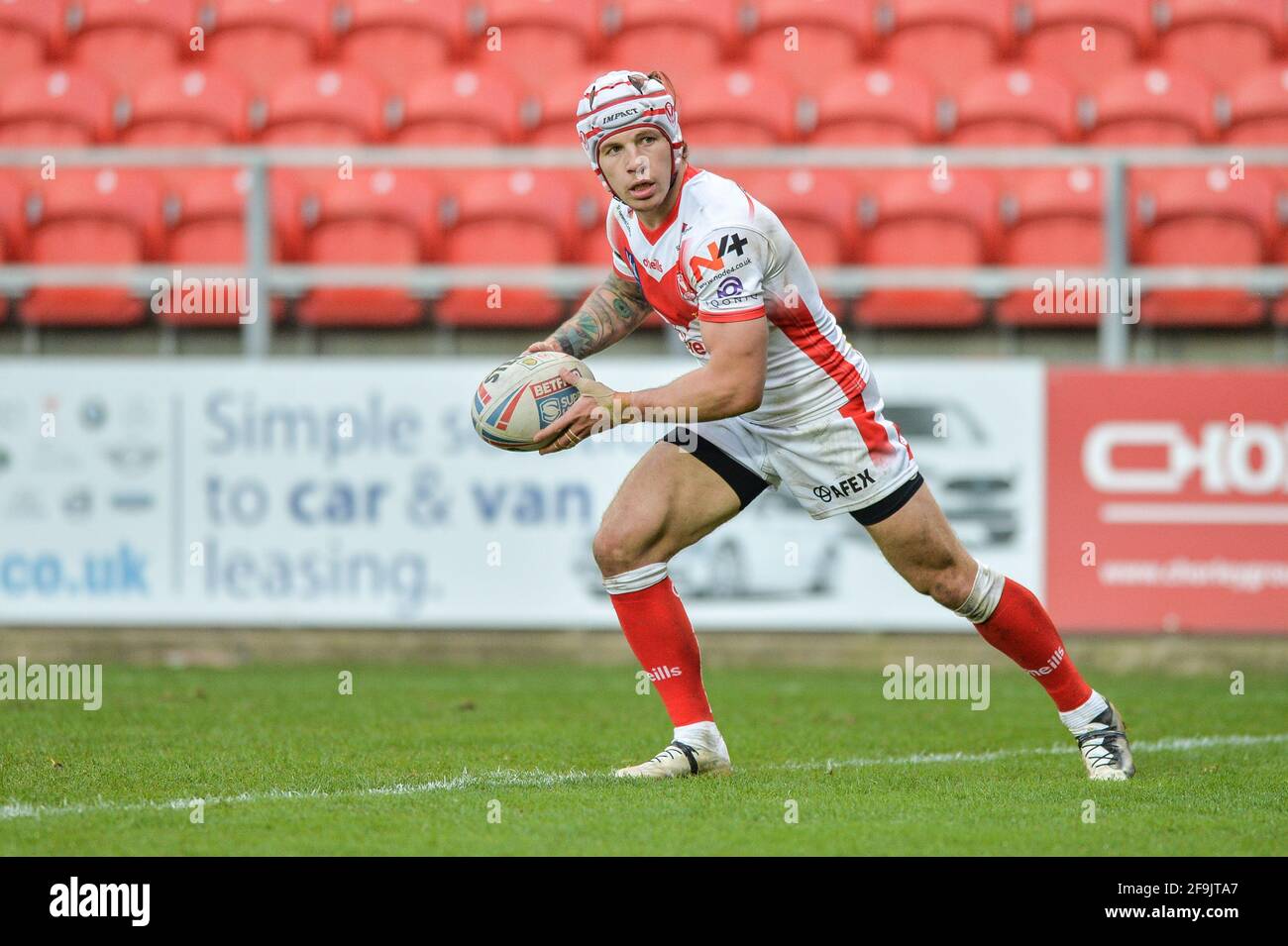 St. Helens, England - 16th April 2021 -Theo Fages of St Helens in ...