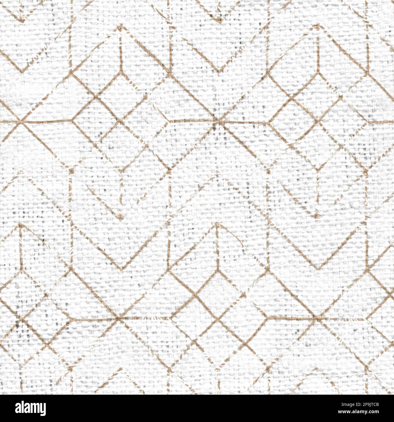 Seamless burlap with white paint pattern overlay Stock Photo - Alamy