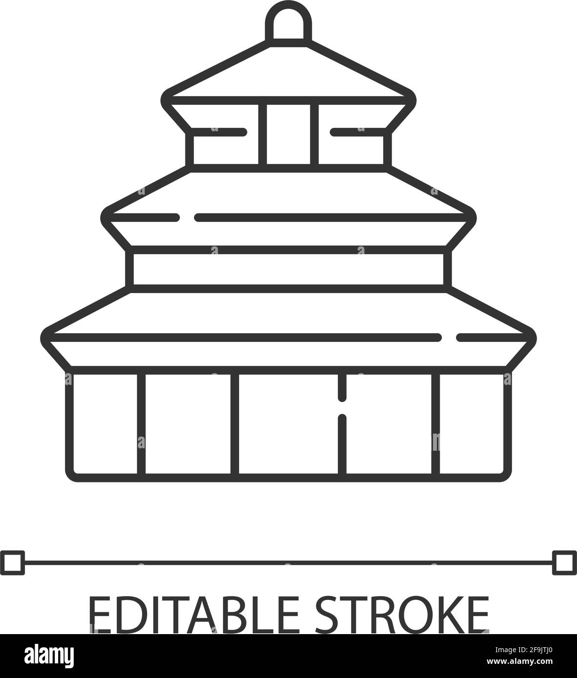 Temple of Heaven linear icon Stock Vector Image & Art - Alamy