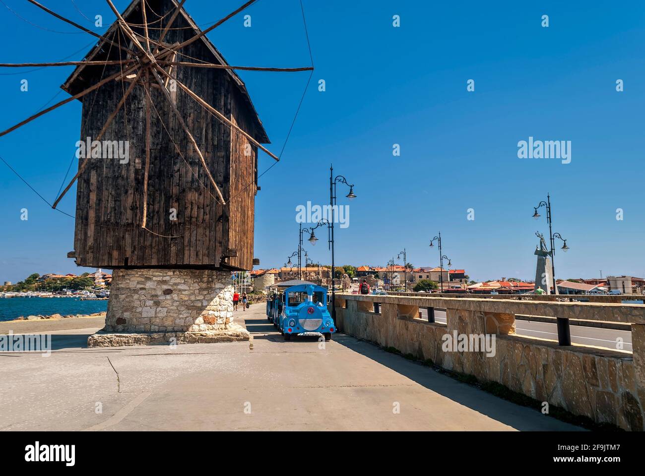 Old wooden windmill nesebar town hi-res stock photography and images ...