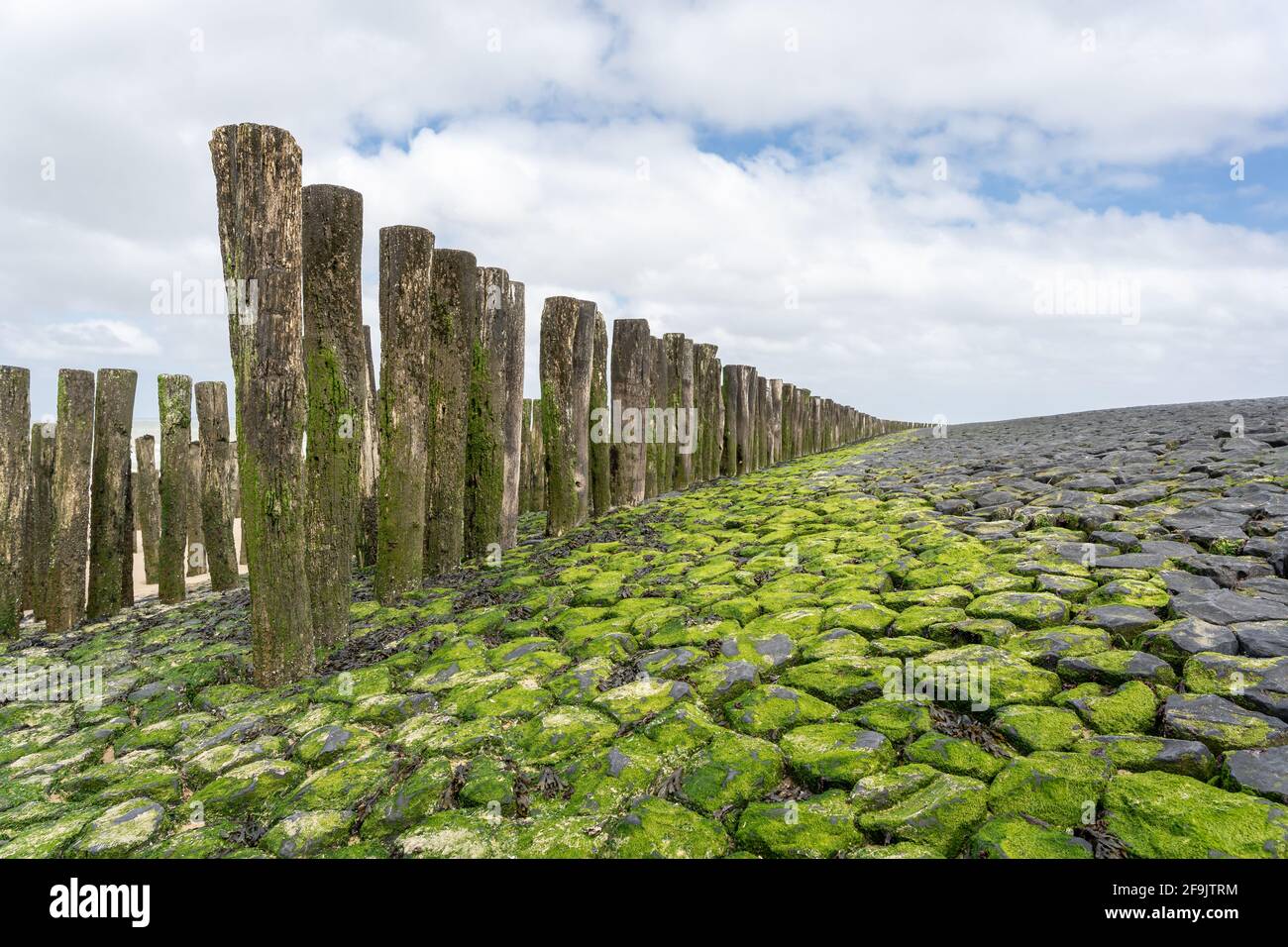 Rocks on the zeeland coast of the netherlands hi-res stock photography ...