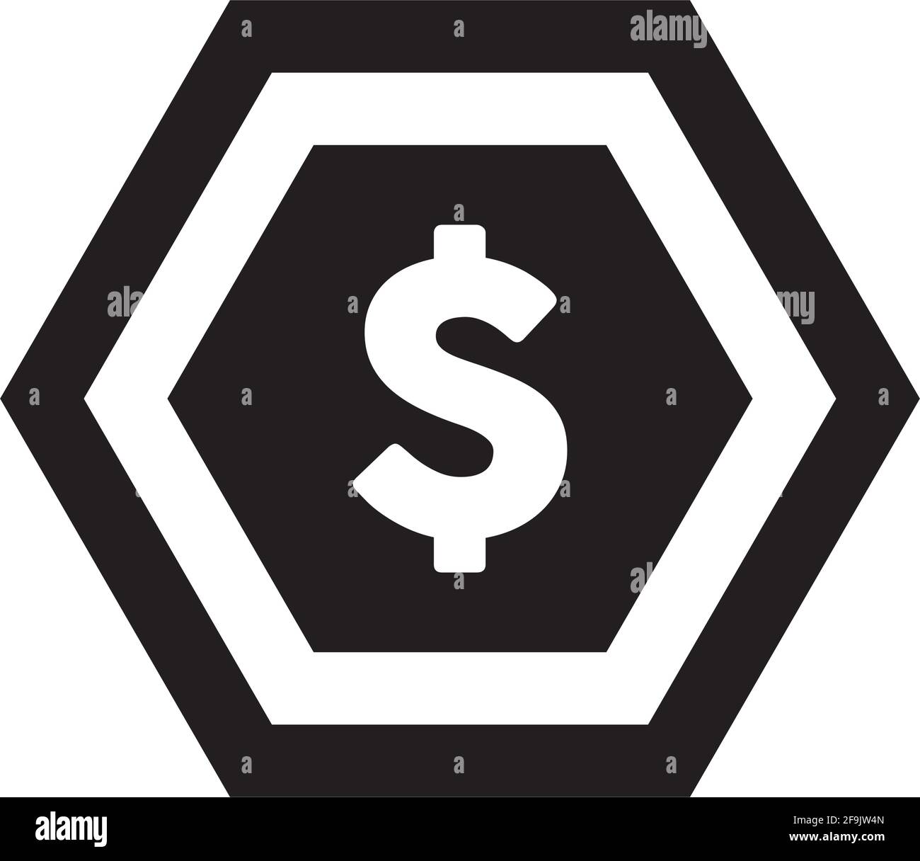 Dollar icon vector currency symbol sign for for business and finance in ...