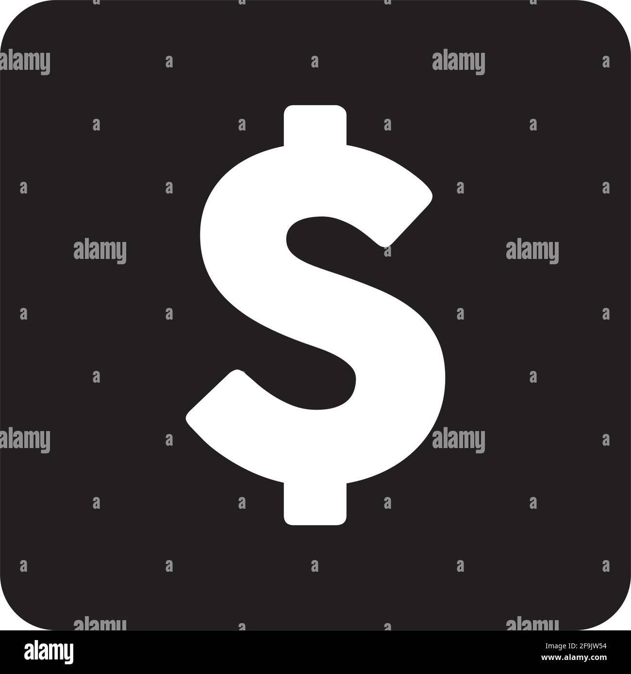USD sign icon vector dollar symbol currency for business and finance in ...