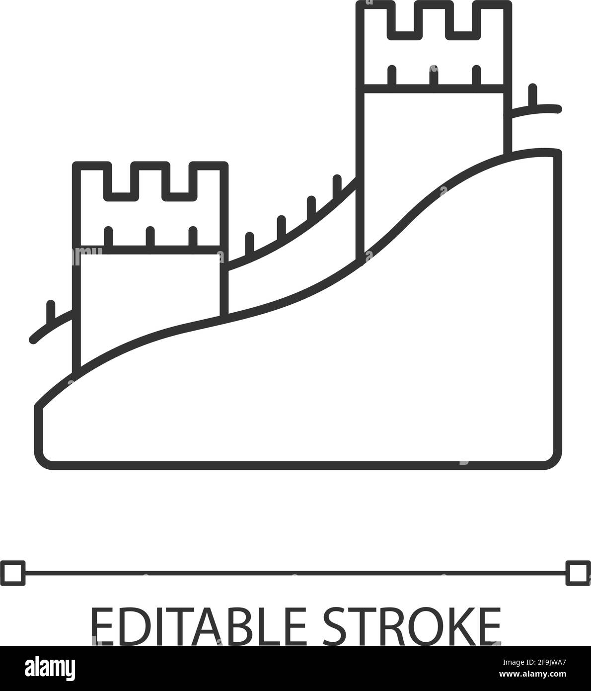 Tourist at great wall Stock Vector Images - Alamy