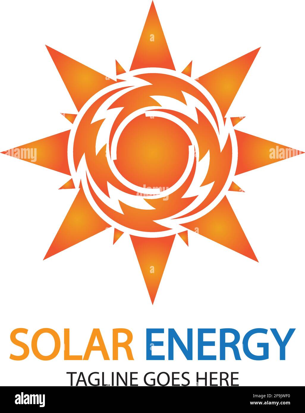 Sun solar energy logo design template. solar tech logo designs Stock ...
