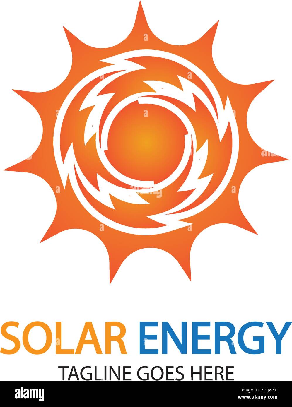 Sun solar energy logo design template. solar tech logo designs Stock ...