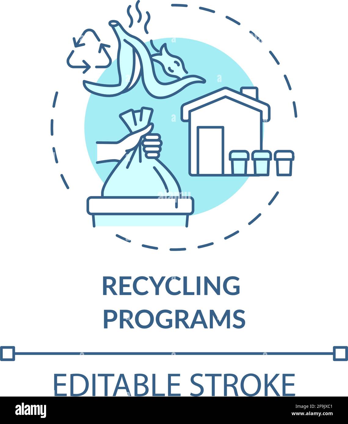 Recycling programs concept icon Stock Vector Image & Art - Alamy