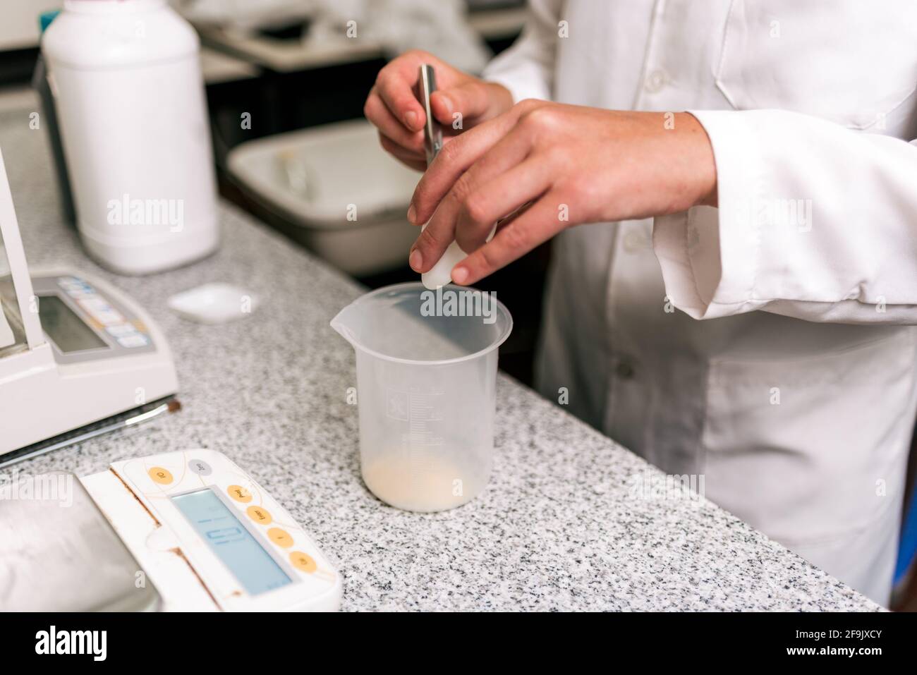 Stock photo of unrecognized scientist working in the laboratory Stock ...