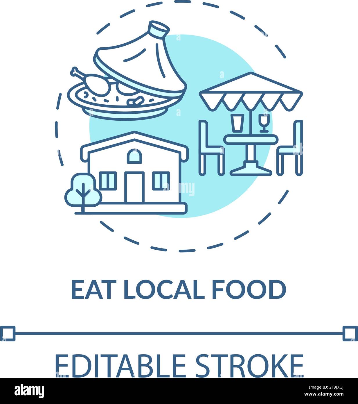 Eat local food concept icon Stock Vector Image & Art - Alamy