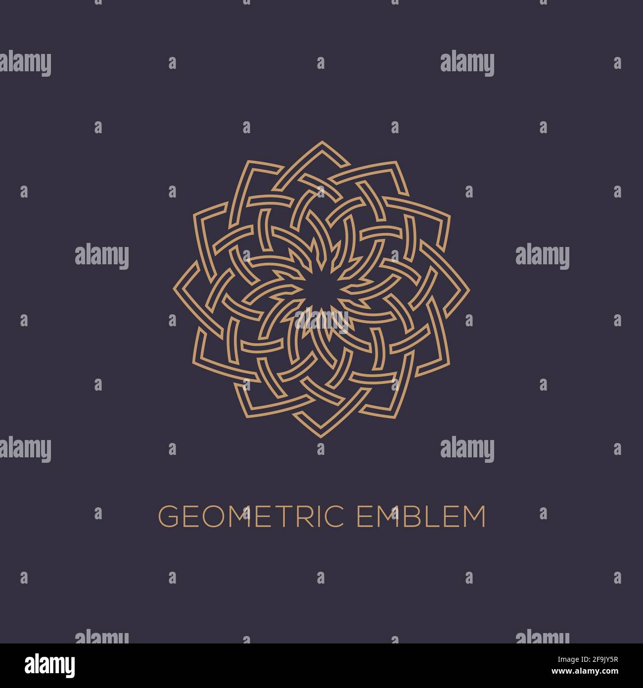 Geometric emblem hi-res stock photography and images - Alamy