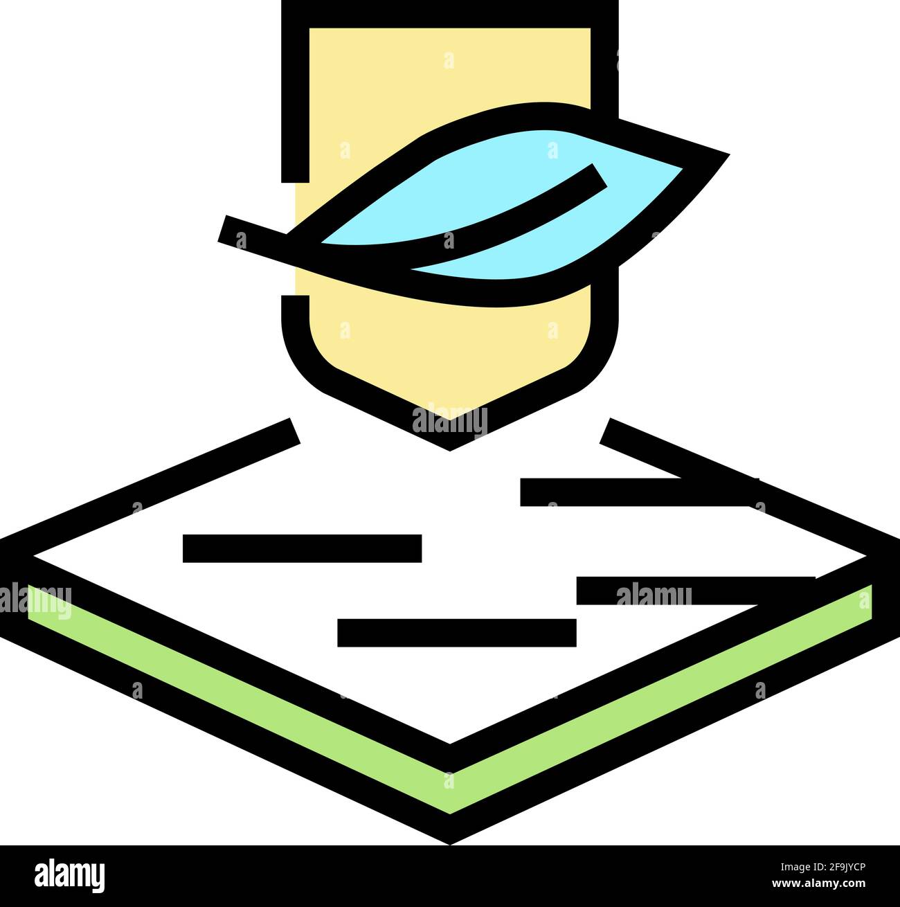 soft fabrics properties color icon vector illustration Stock Vector ...