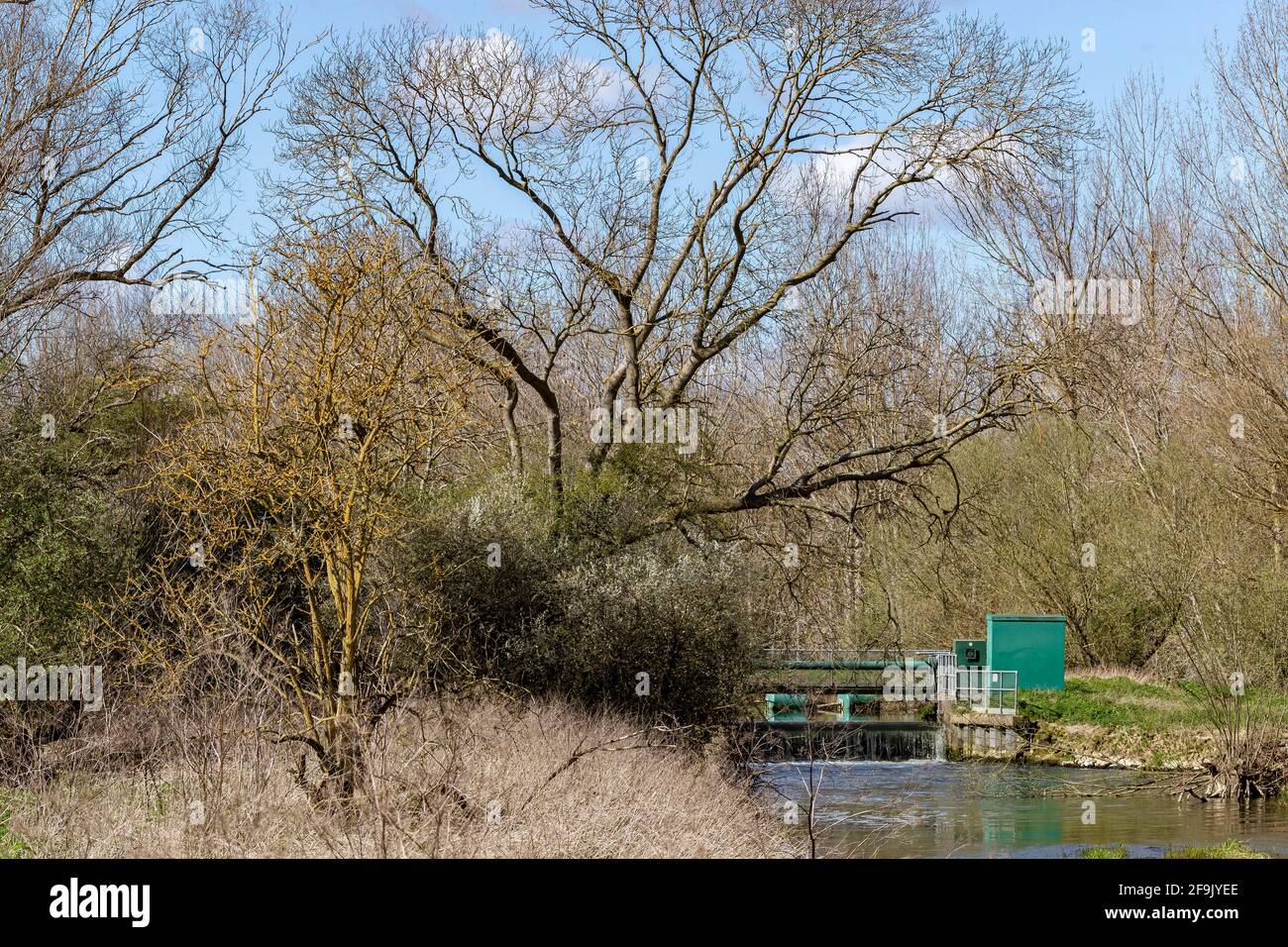 River Nene between Cogenhoe and Grendan in the Nene valley ...